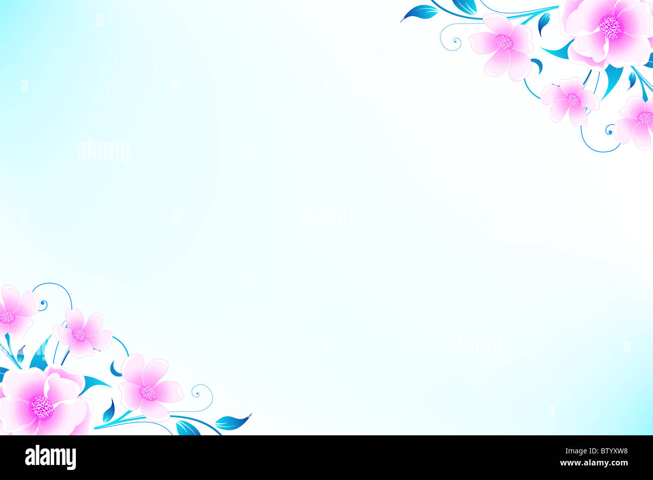 Abstract modern floral background for your design Stock Photo - Alamy