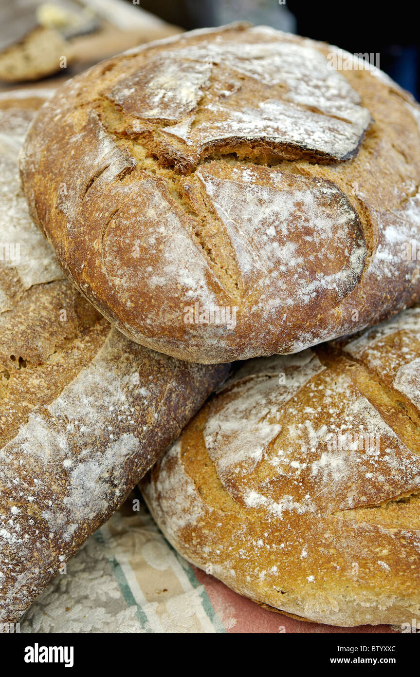 Loaves of Homemade Bread Stock Photo - Alamy