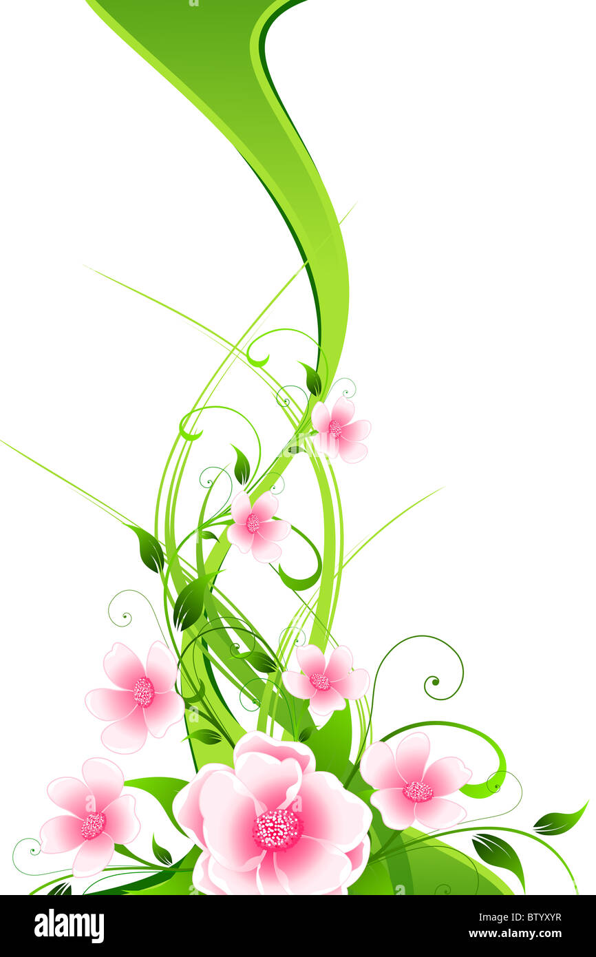 Abstract modern floral background for your design Stock Photo - Alamy