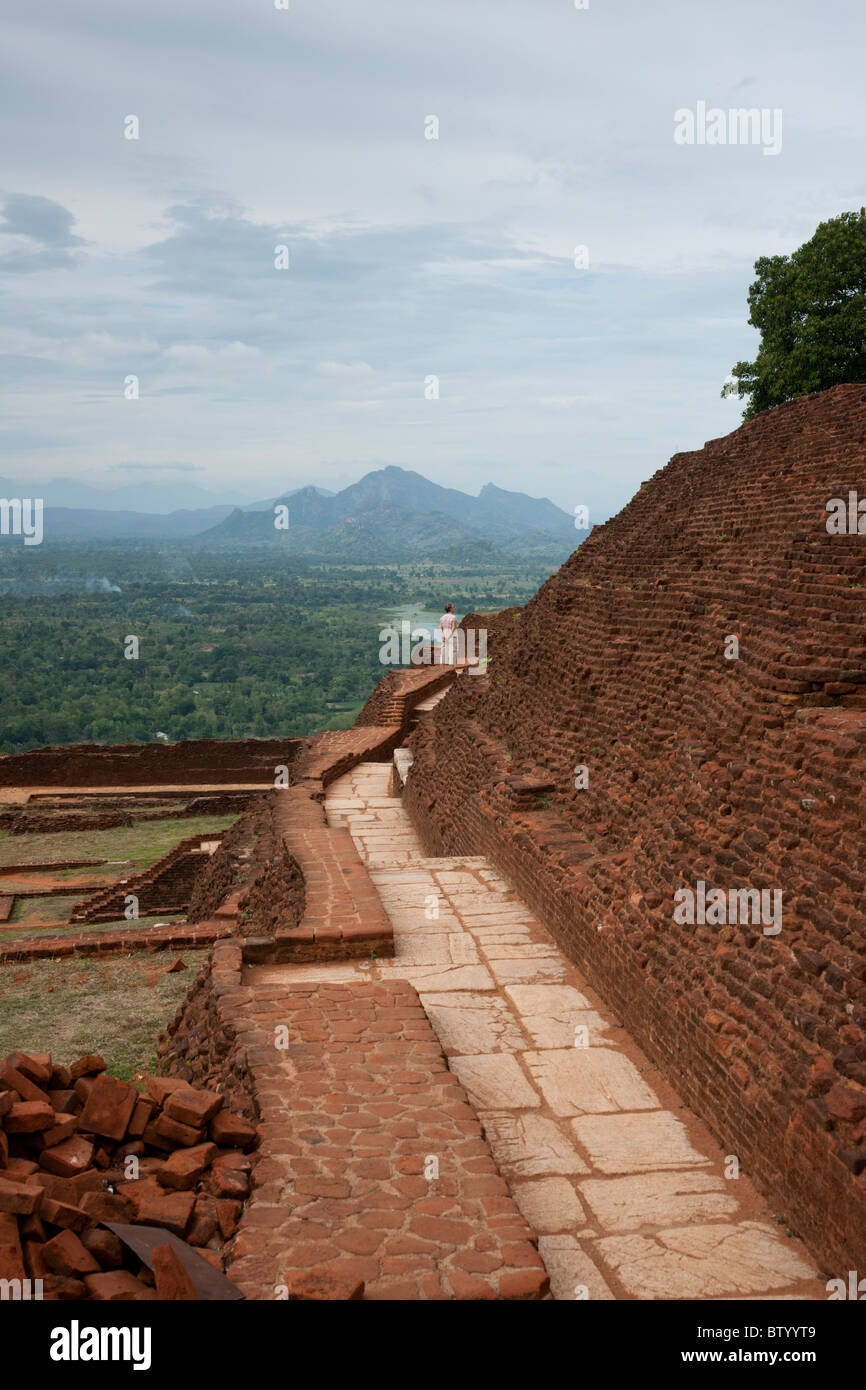 At the top of Sigiriya Rock Fortress, Sri Lanka Stock Photo - Alamy