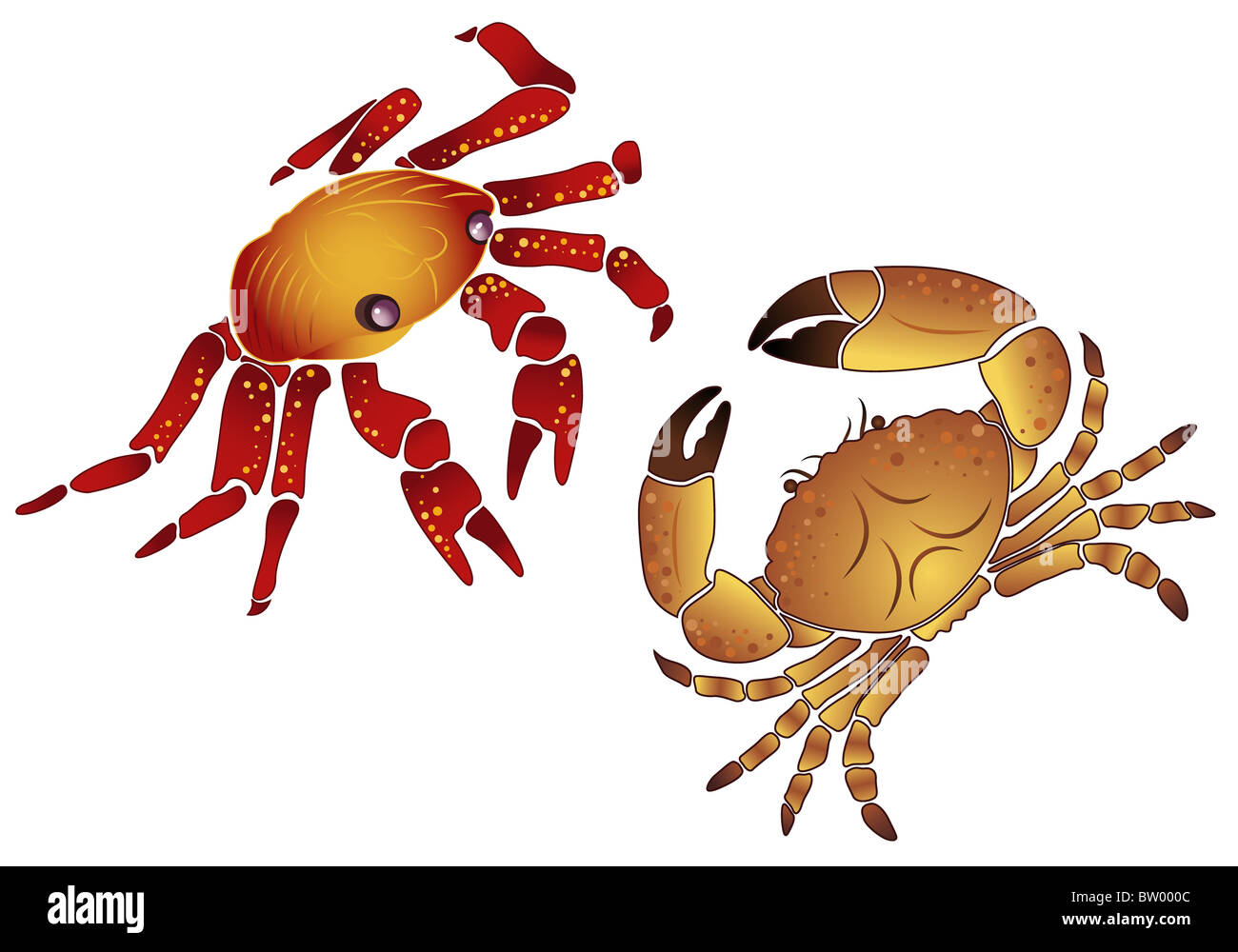Crab, element for design, vector illustration Stock Photo - Alamy