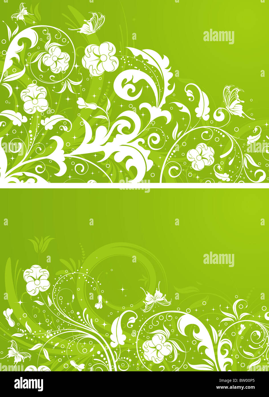 Flower background with butterfly, element for design, vector ...