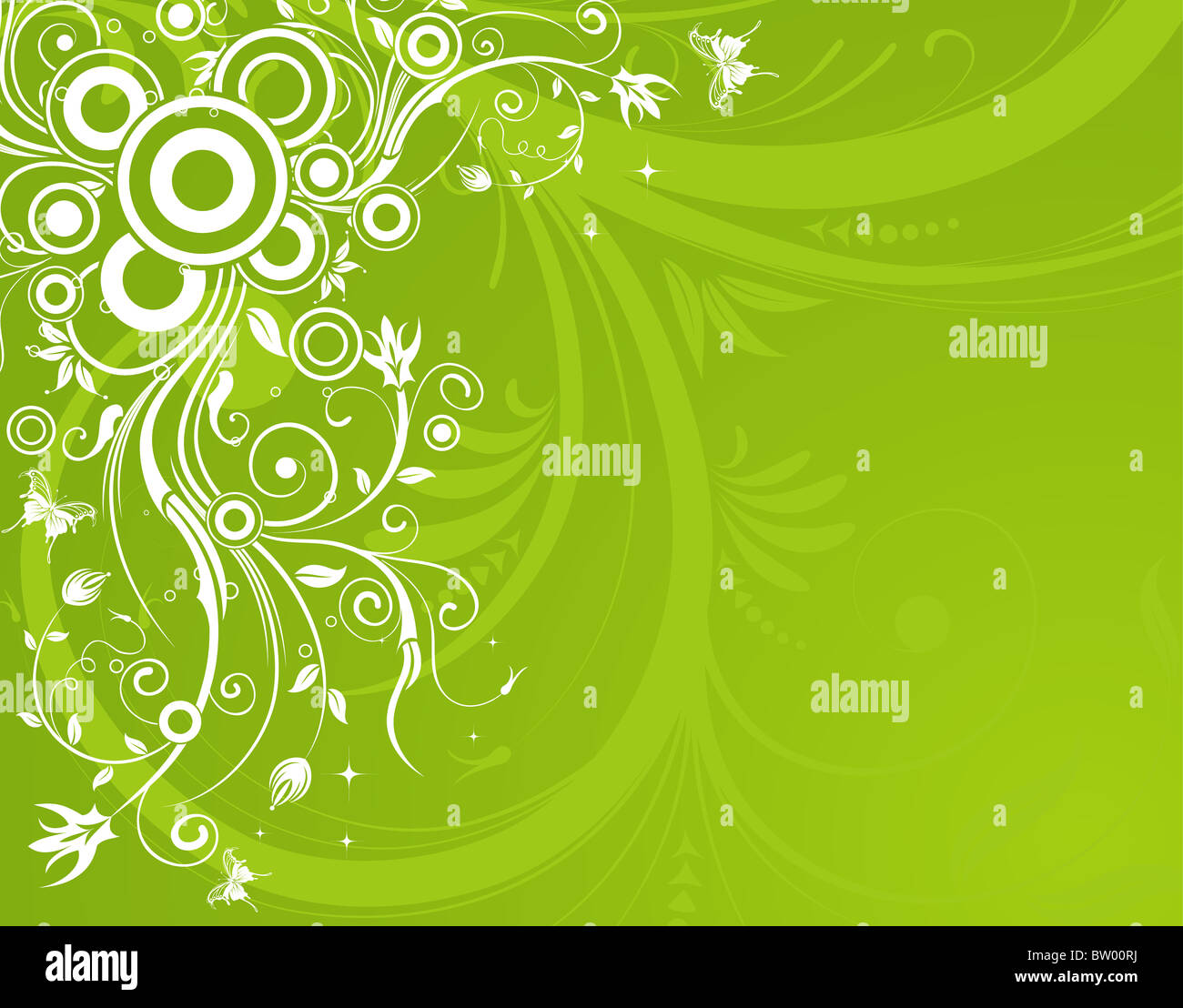 Flower Background with Butterfly, element for design, vector ...
