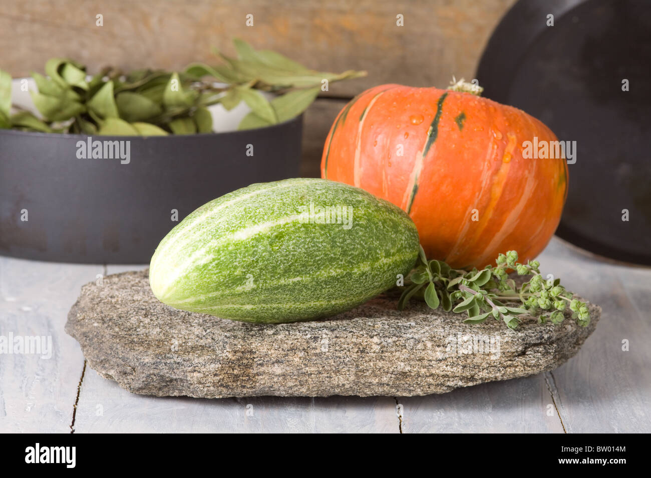 pumpkin and cucumber Stock Photo - Alamy