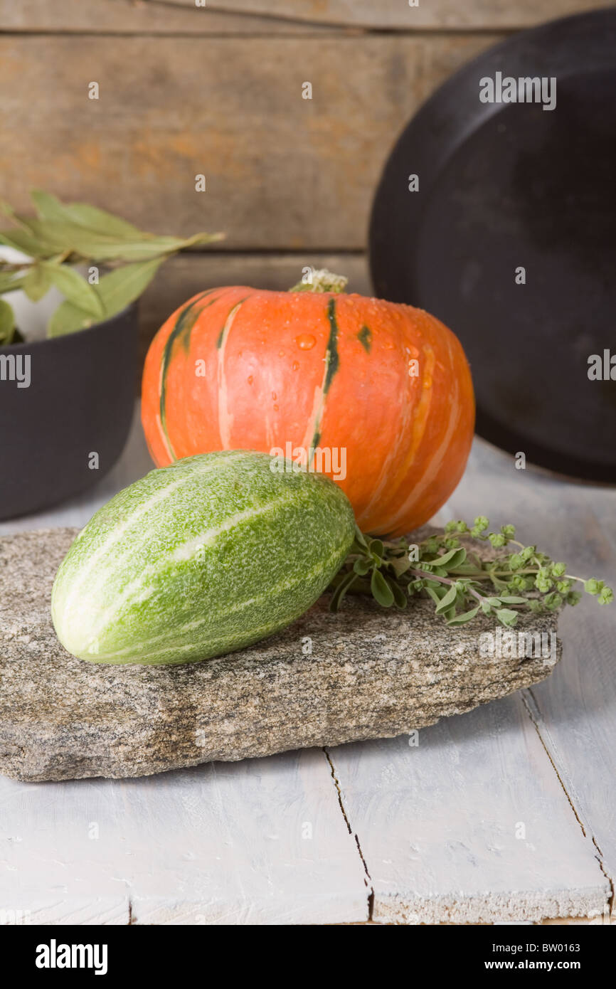 pumpkin and cucumber Stock Photo - Alamy