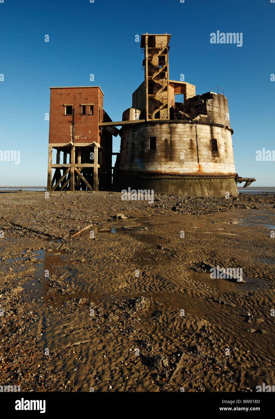 Grain Tower battery Stock Photo - Alamy