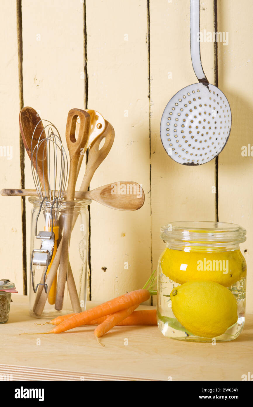 Kitchen with lemons Stock Photo - Alamy
