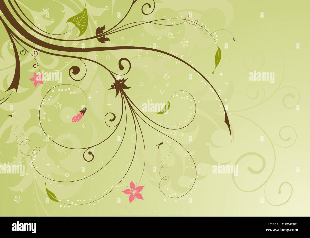 Floral Background with bud, element for design, vector illustration ...