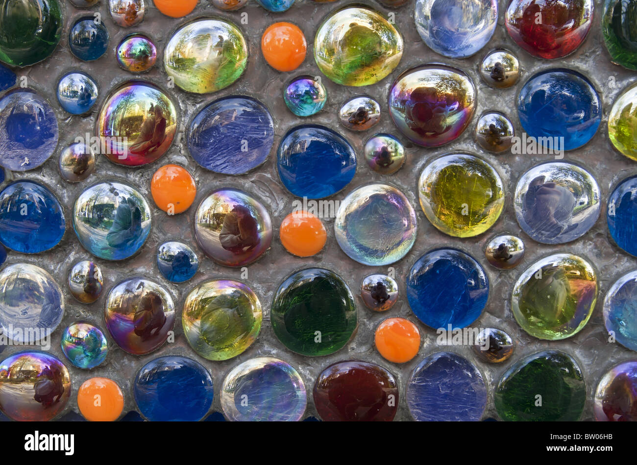 Abstract background from multi-colored glass balls Stock Photo - Alamy