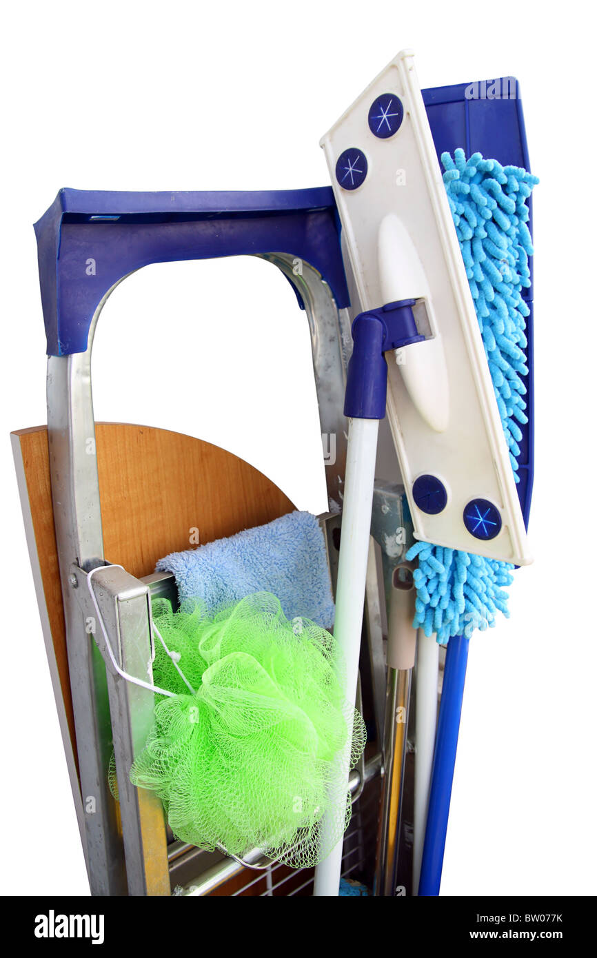 Tools for rooms cleaning Stock Photo - Alamy