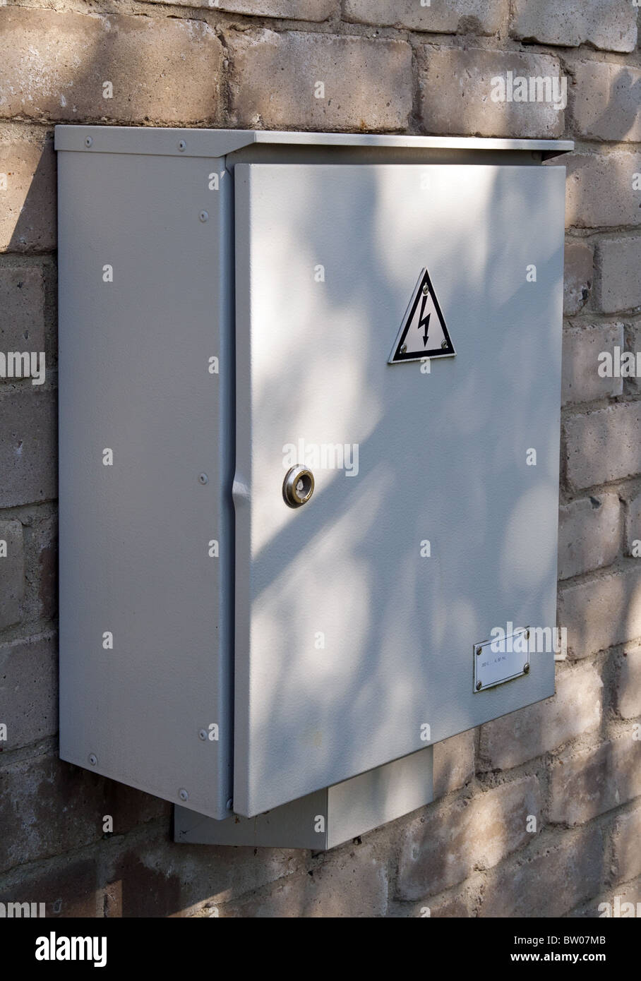 The metal box with electricity devices Stock Photo - Alamy