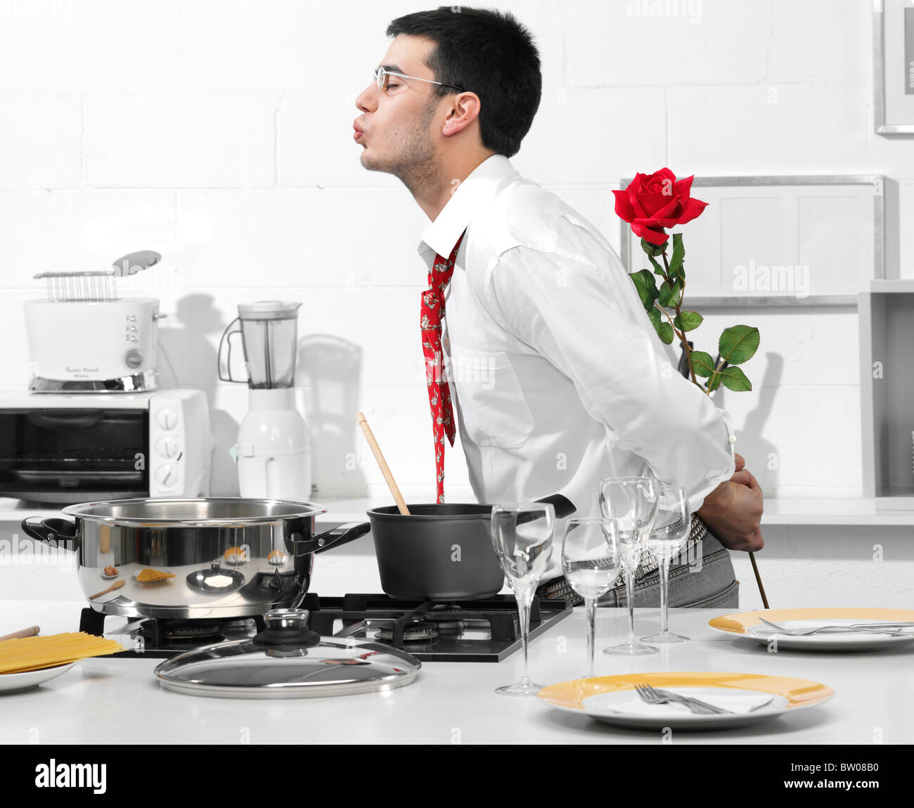 man in the kitchen Stock Photo - Alamy