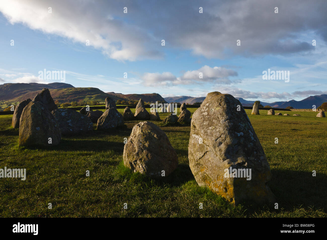 Castlerigg Stone Circle, near Keswick, Lake District National Park ...