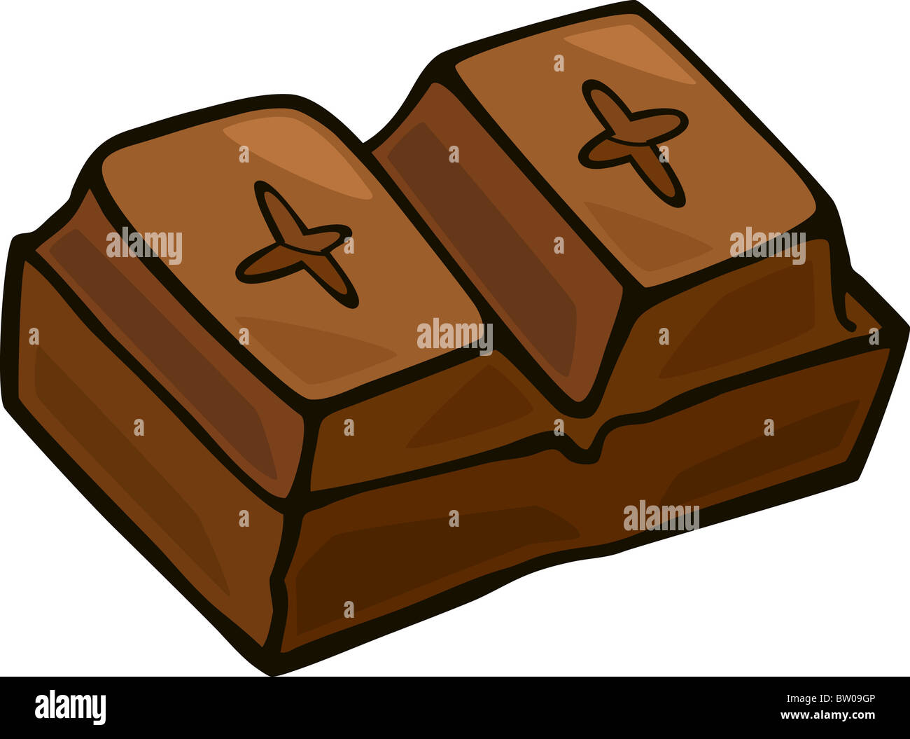illustration of chocolate block Stock Photo - Alamy