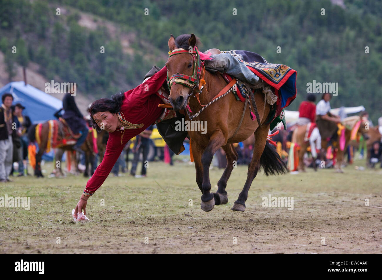 Horse race litang horse festival hi-res stock photography and images ...