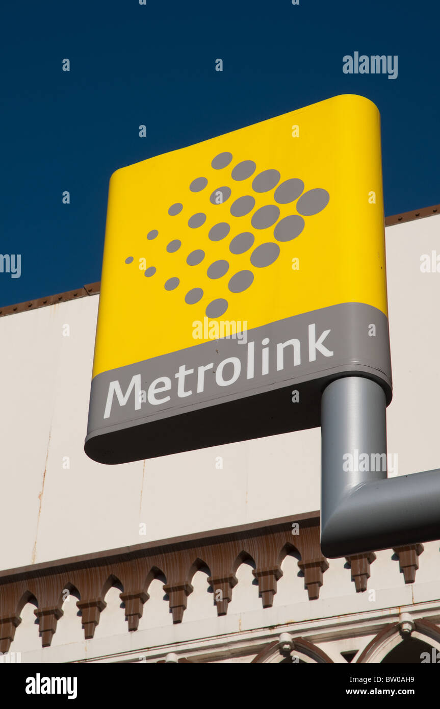 Metrolink stop/station sign,Deansgate-Castlefield,Manchester Stock ...
