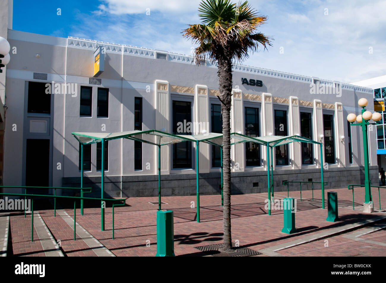 Napier,Art Deco Style, Architectural Buildings,ASB Bank, North Island ...
