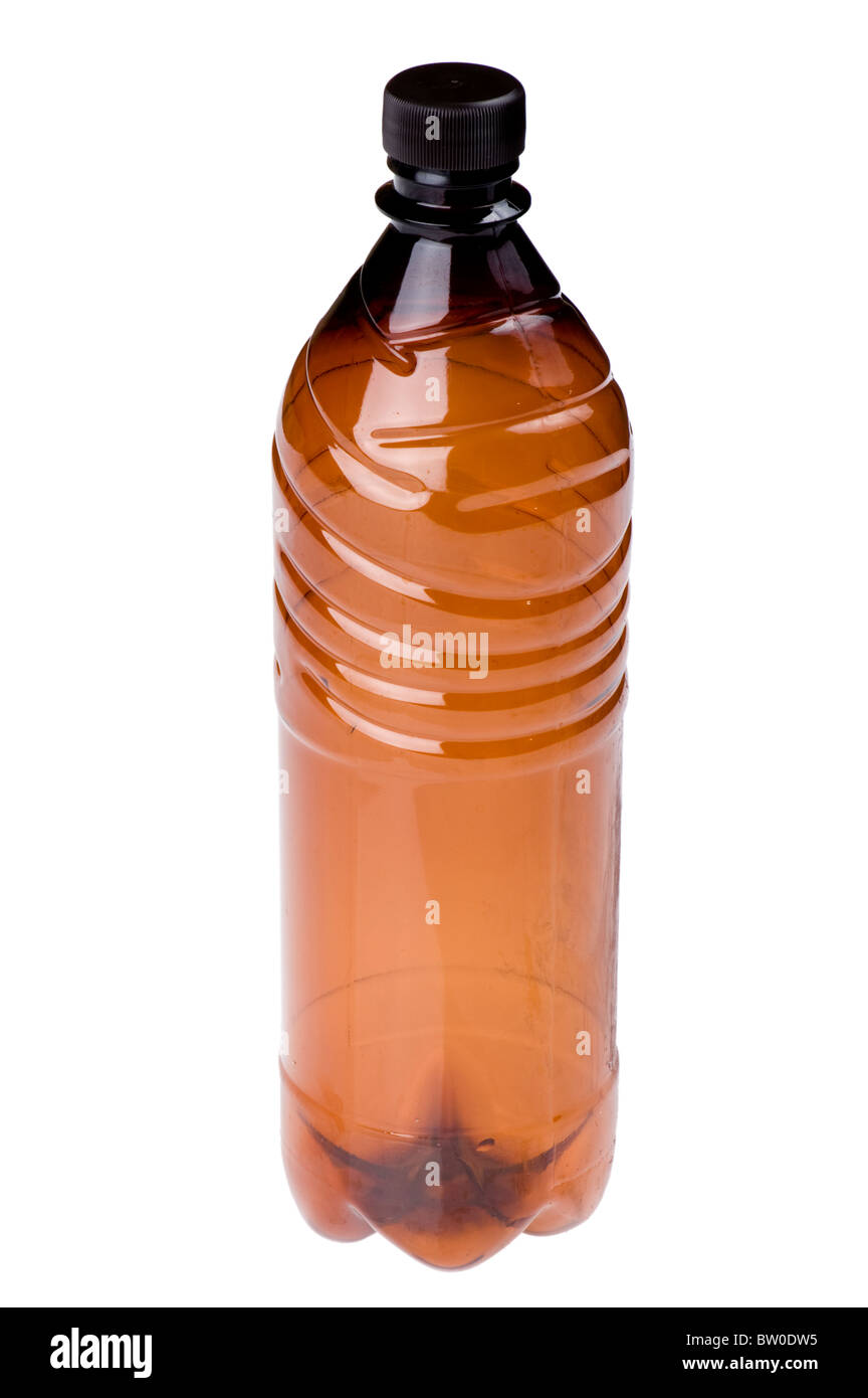 object on white - plastic bottle close up Stock Photo - Alamy