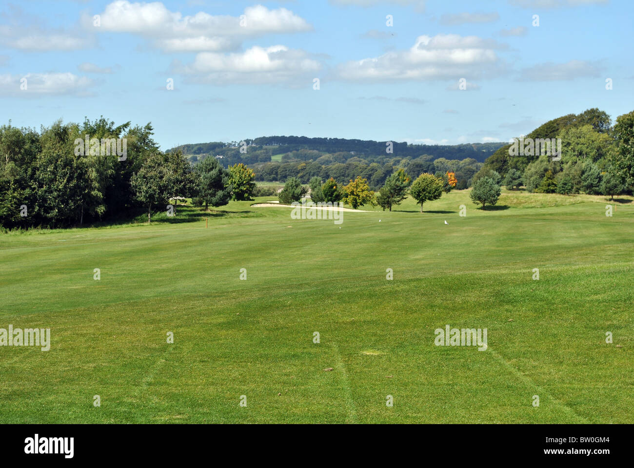 wide fairway on a golf course Stock Photo - Alamy