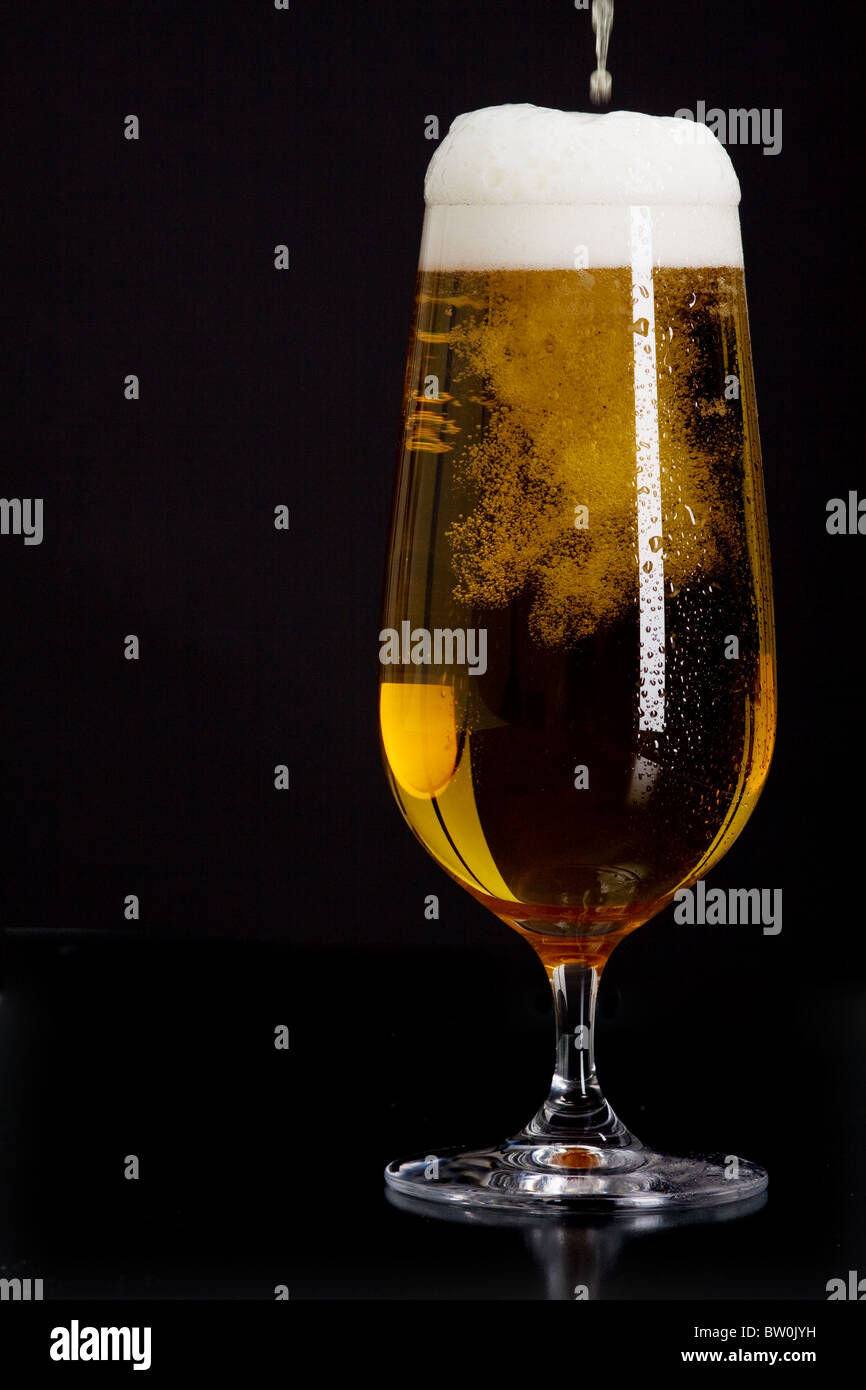 beer in a glass Stock Photo - Alamy