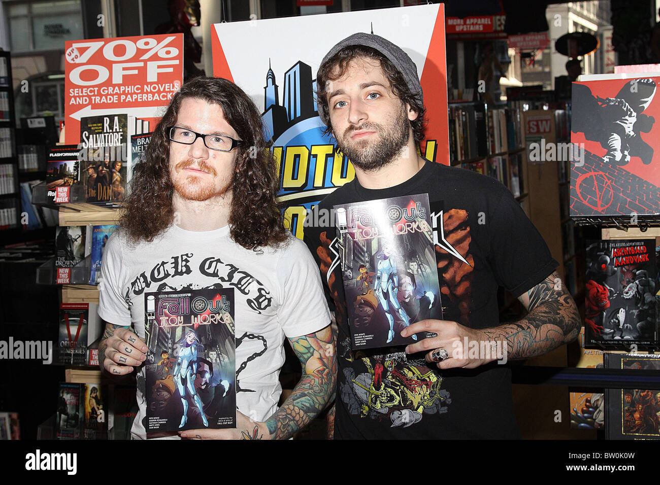 Fall Out Boy FOB Presents Fall Out Toy Works Stock Photo - Alamy