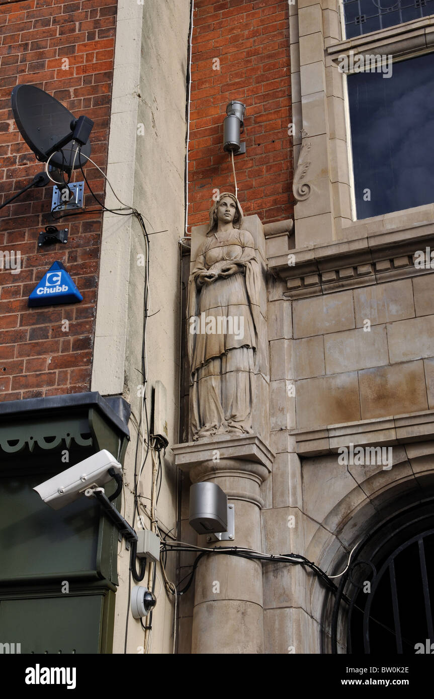 Figure on front of Digbeth Institute, Birmingham, England, UK Stock ...