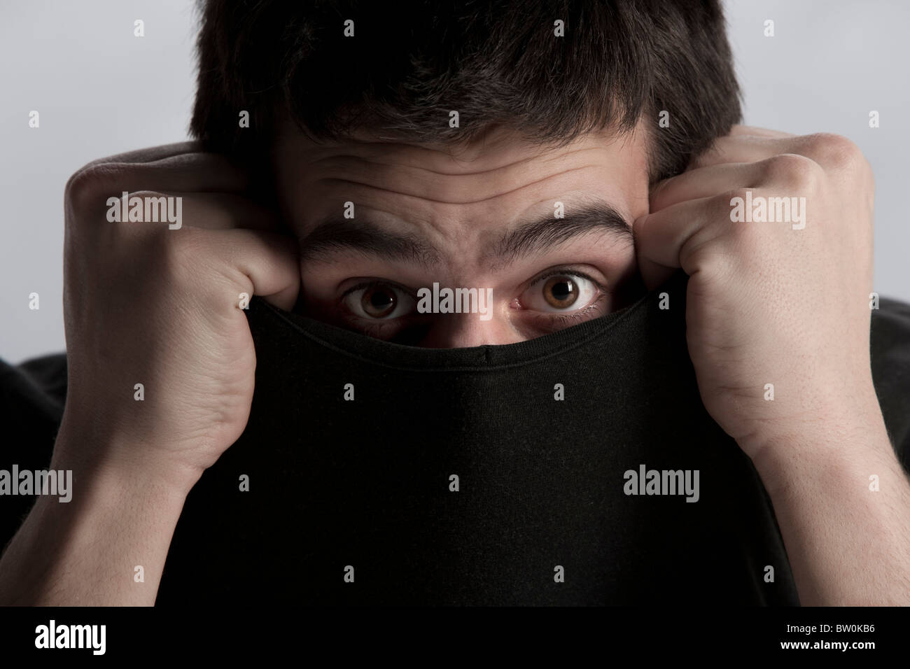 portrait of young sad male Stock Photo - Alamy