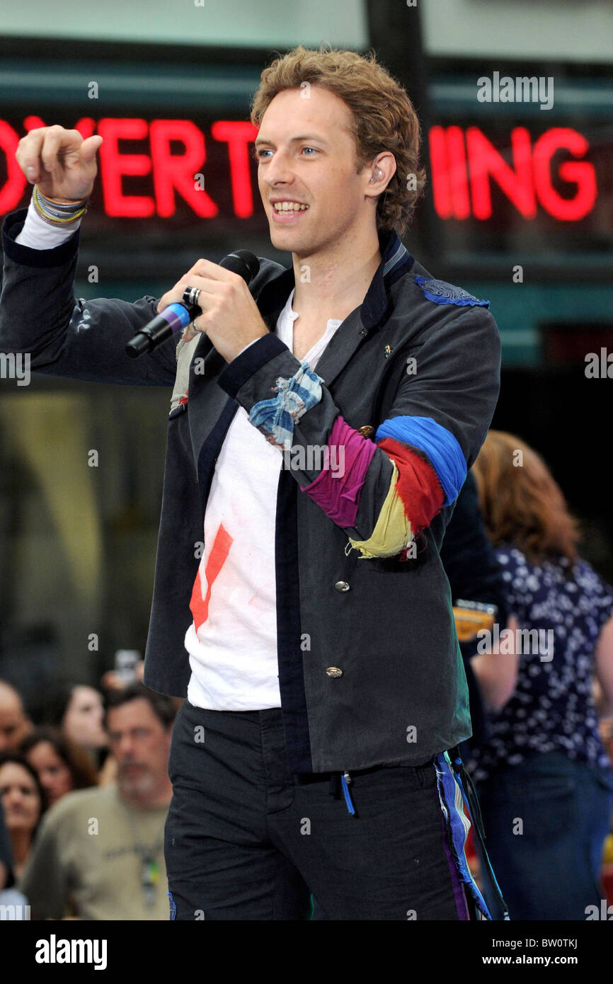 NBC Today Show Concert with Coldplay Stock Photo - Alamy