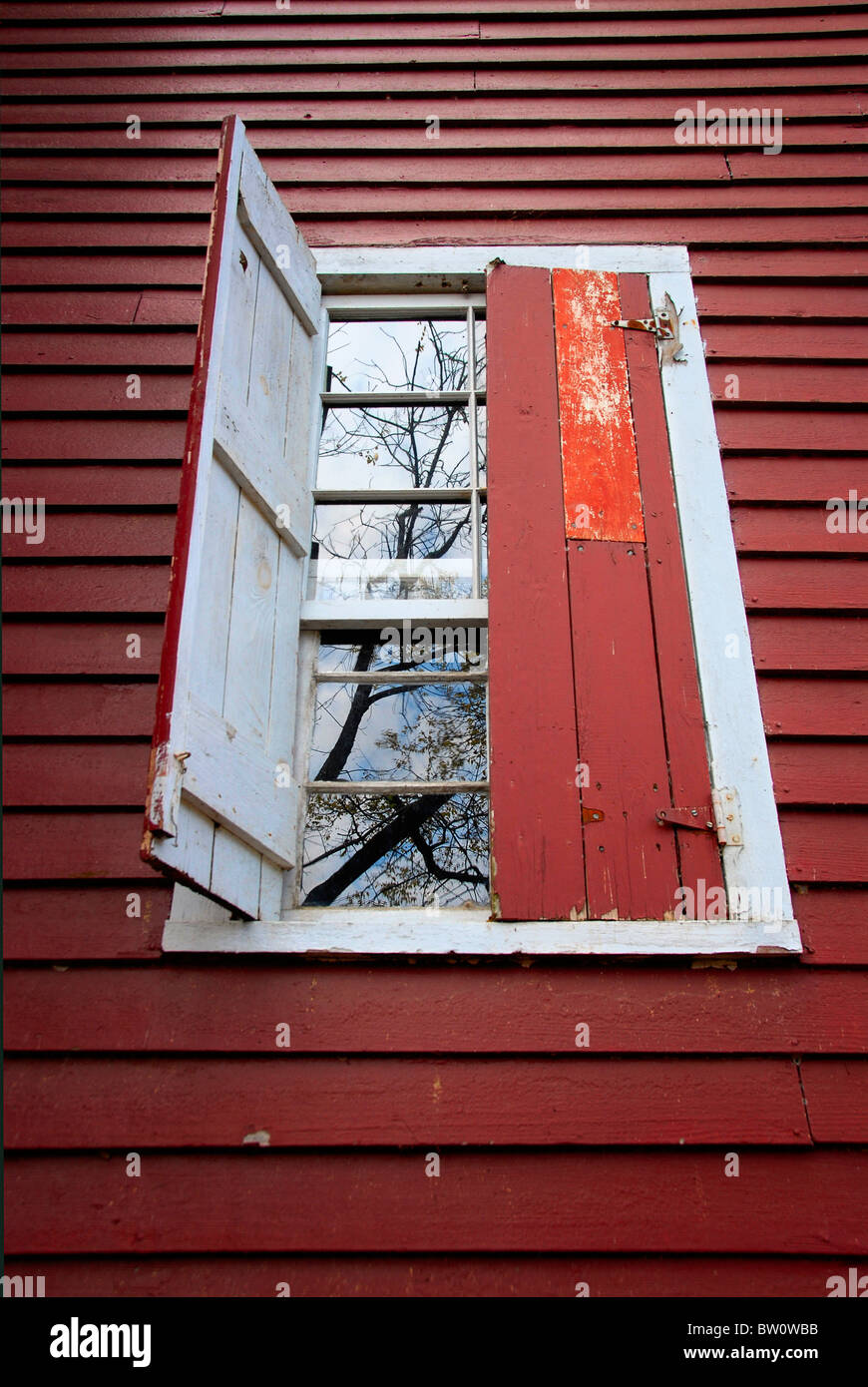 Old farm window Stock Photo - Alamy