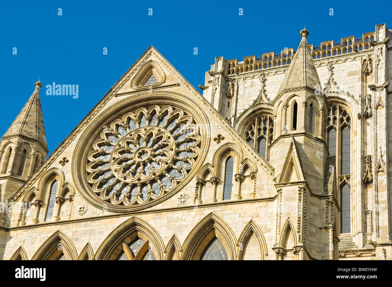 Close up of The Rose Window of York Minster York North Yorkshire ...