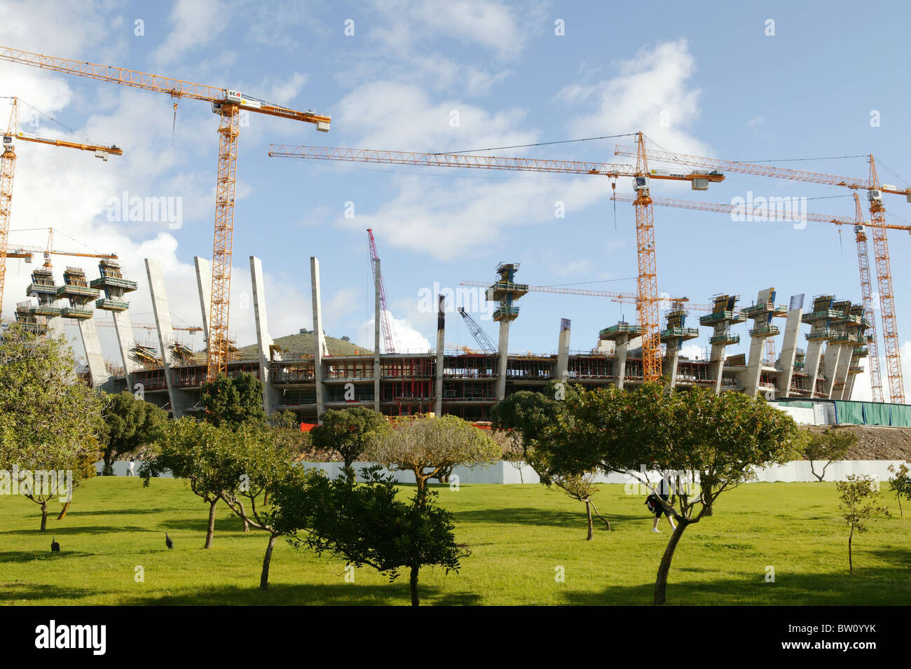 The Green Point Stadium under construction for the FIFA World Cup 2010 ...