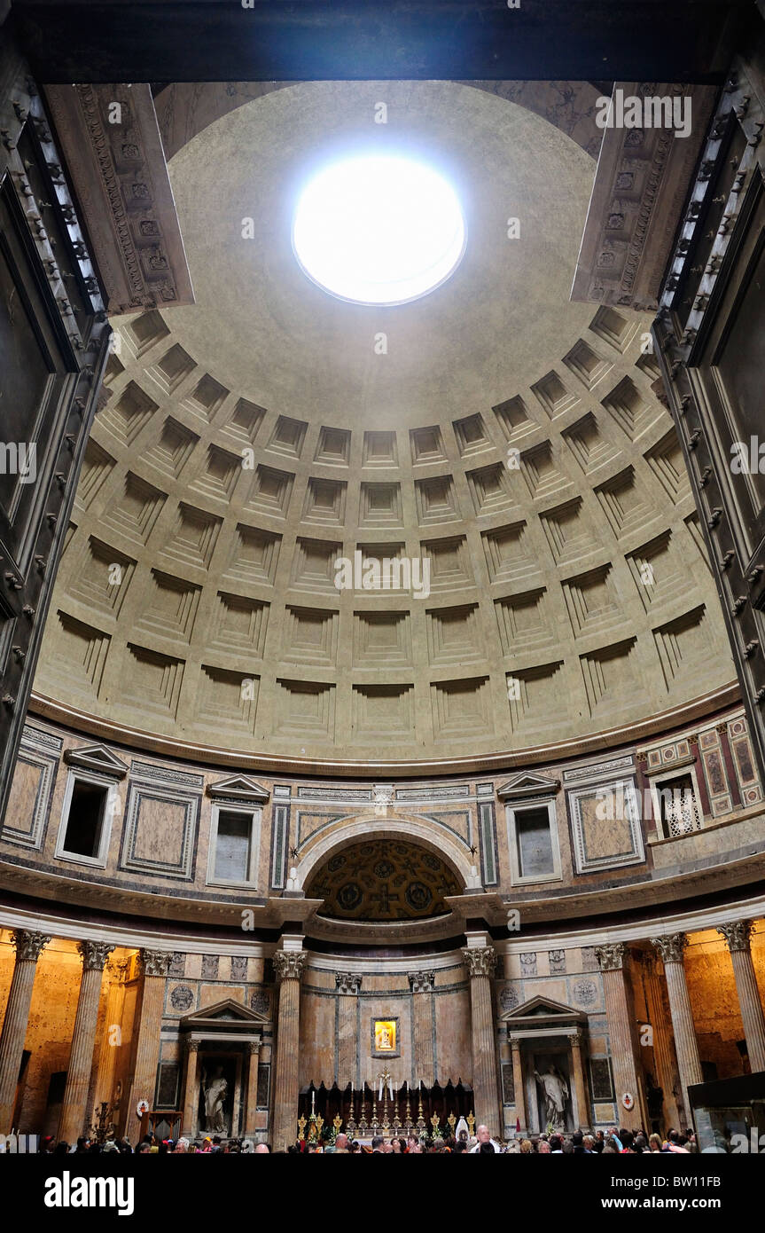 The Pantheon interior from doorway Stock Photo - Alamy