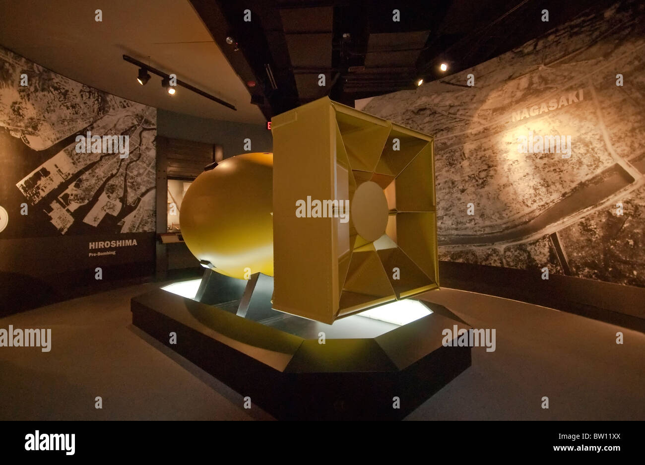 Fat Man atomic bomb, detonated over Nagasaki, replica displayed at ...