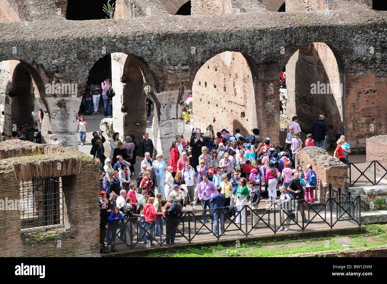 Crowds within the arena, Colosseum Stock Photo - Alamy