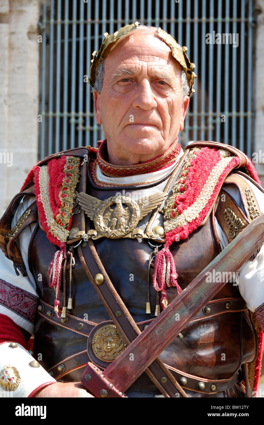 Gladiator performer, Colosseum Stock Photo - Alamy
