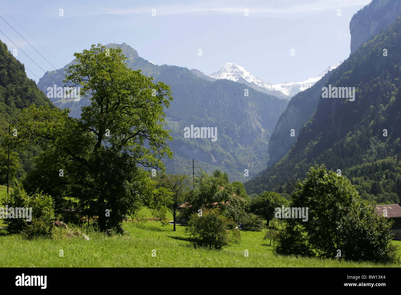 Swiss landscape Bernese Oberland Jungfrauregion Stock Photo - Alamy