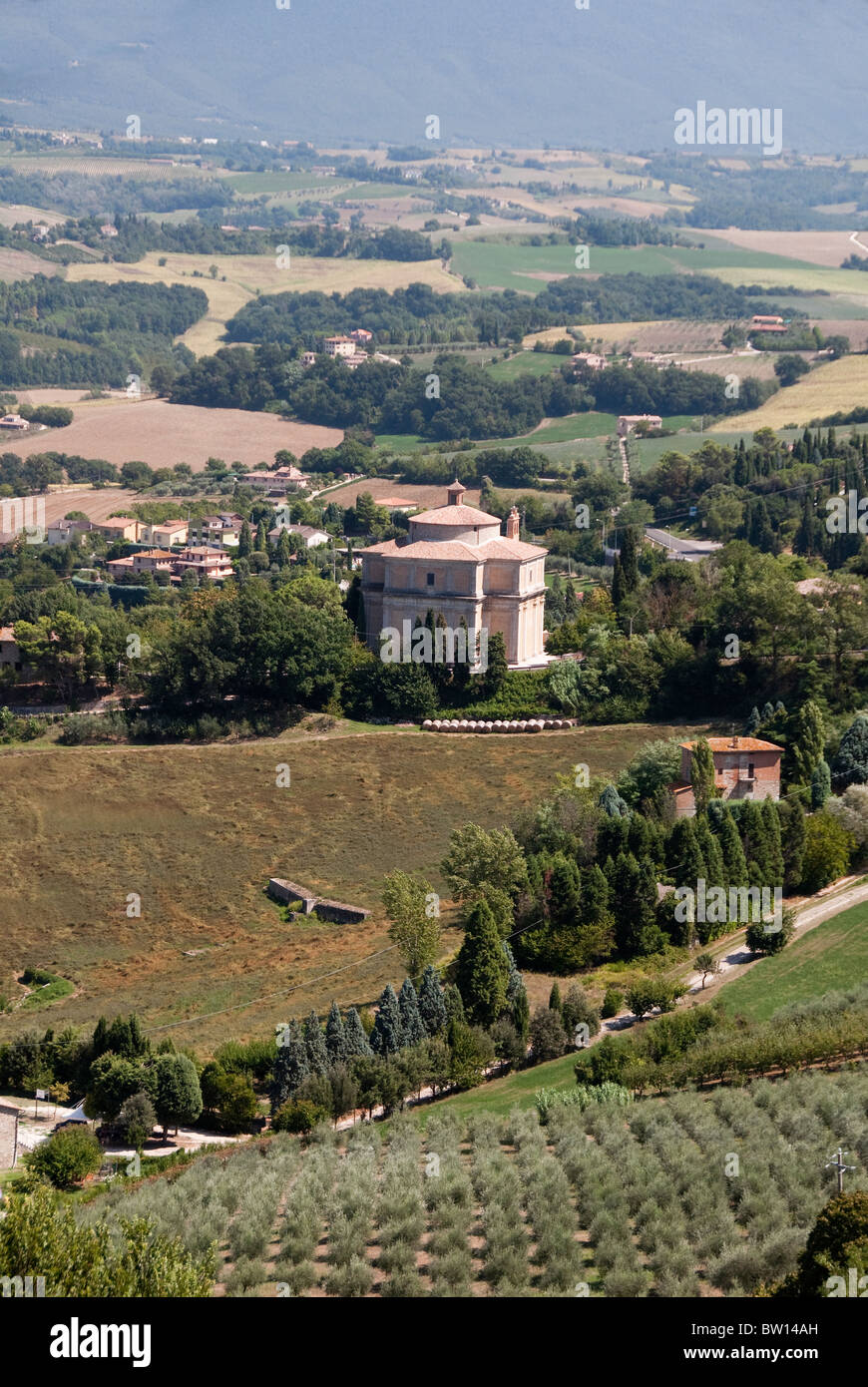 Umbrian landscape viewed from Todi Stock Photo - Alamy