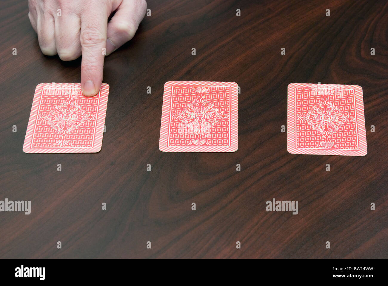 finger pointing card Stock Photo - Alamy