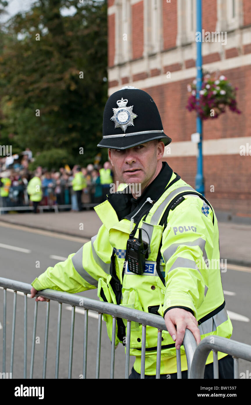 a police officer on crowd control in Birmingham at the visit of the ...