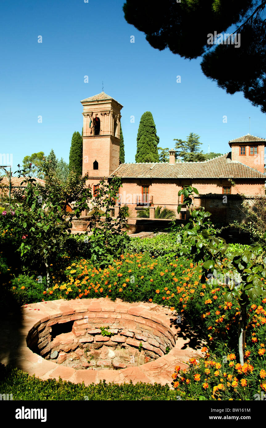 Alhambra Granada Spain Andalusia golden palace Parador de granda Stock ...
