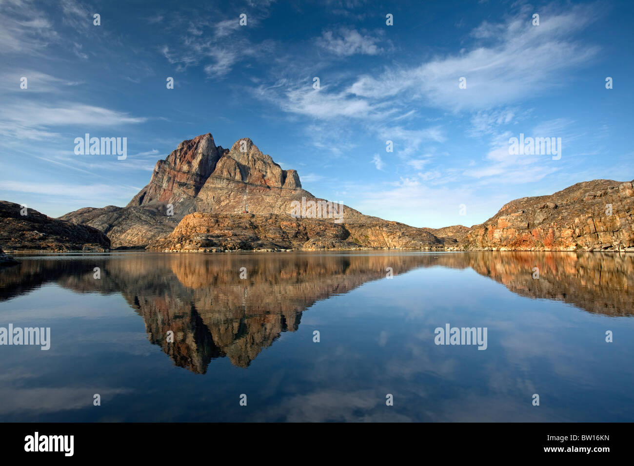 Heart Shaped Mountain in the Uummannaq Fjord, Greenland Stock Photo - Alamy