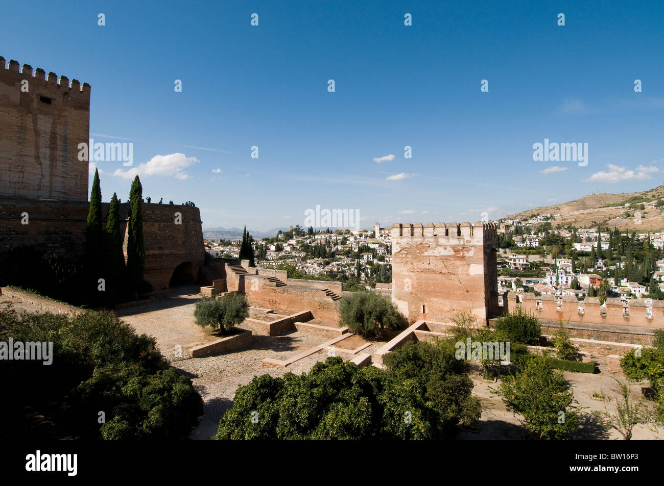 Alhambra Granada Spain Andalusia golden palace Stock Photo - Alamy
