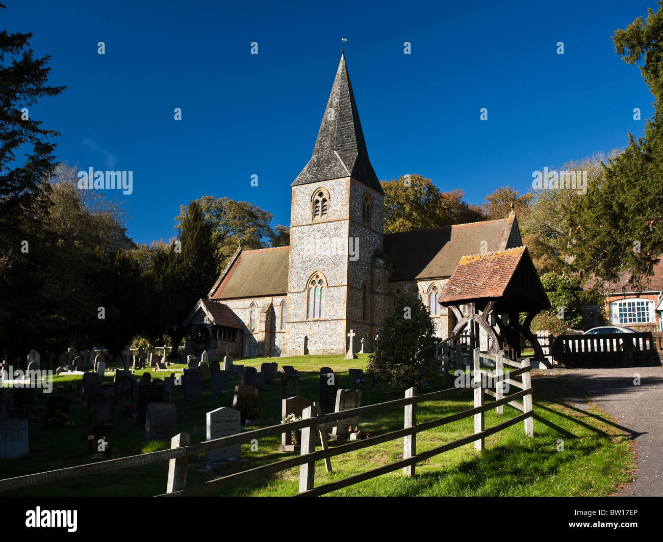 St Mary the Virgin Church in Laverstoke near Whitchurch Hampshire UK ...