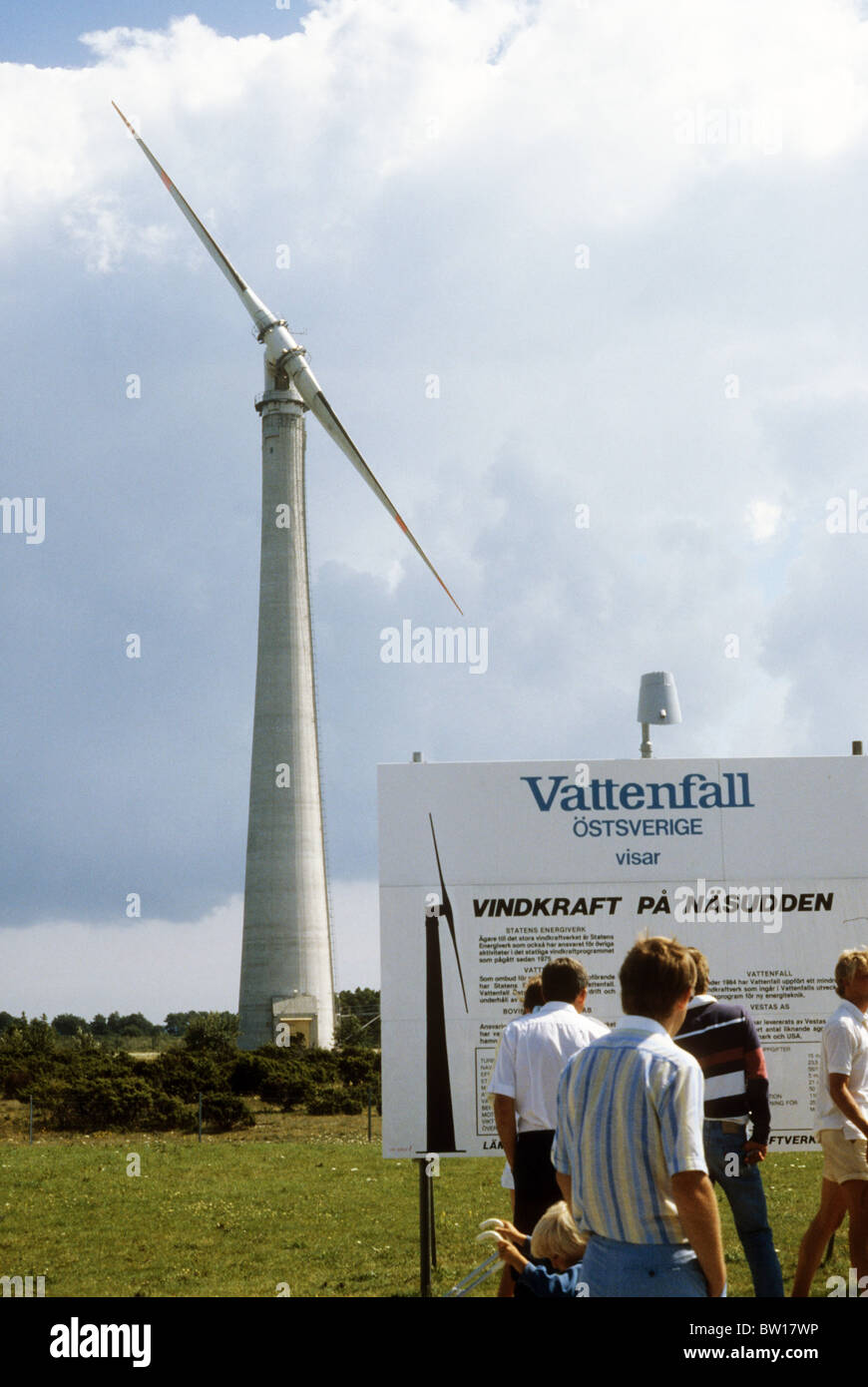 wind power electric generator Gotland Sweden island green environment ...