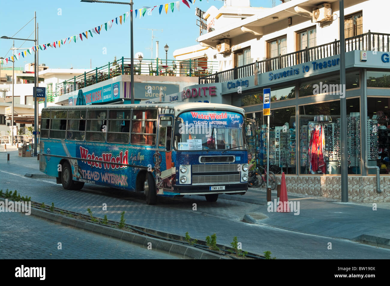 Intercity bus service on the island of Cyprus between the towns of ...