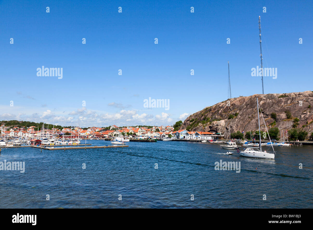 Grebbestad a fishing village on the Swedish west coast Stock Photo - Alamy