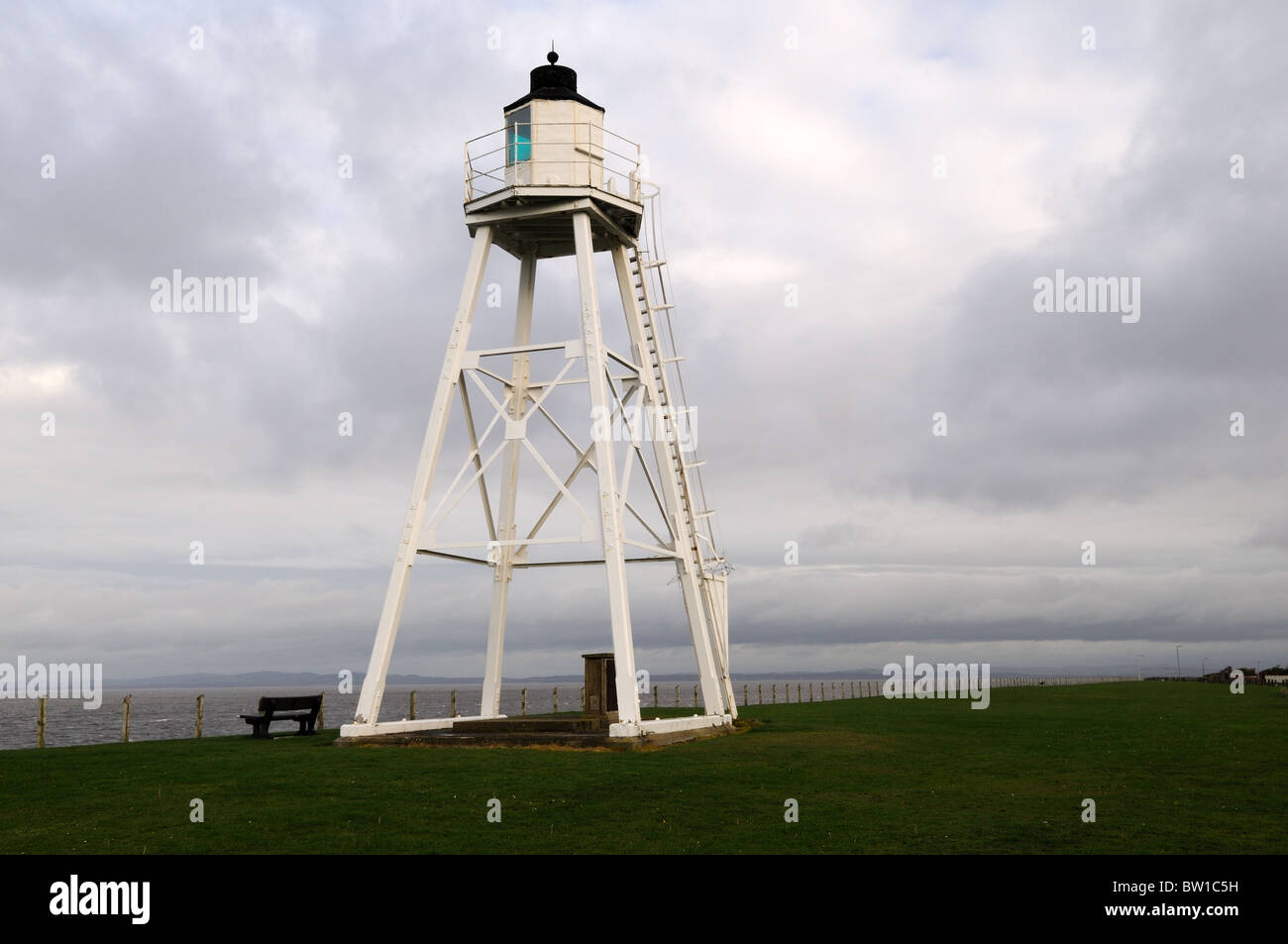 East Cote Lighthouse Silloth Cumbria Engalnd UK GB Stock Photo - Alamy