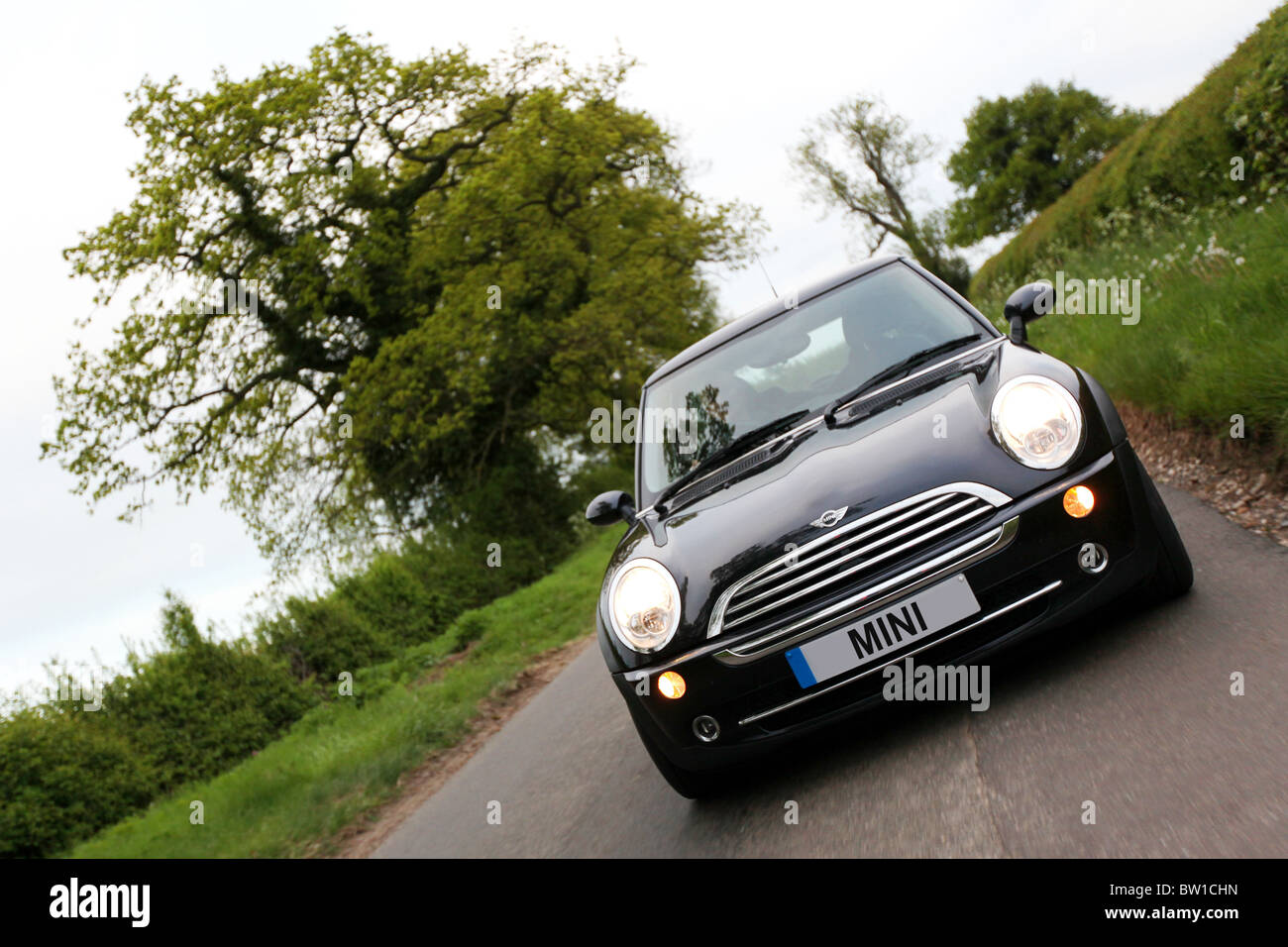 2005, black Mini Cooper Hatch car Stock Photo - Alamy