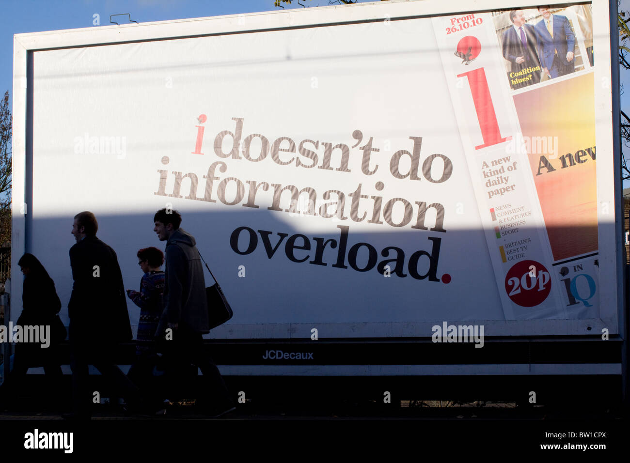 Advertising Hoarding for new independent daily newspaper i. On J C ...