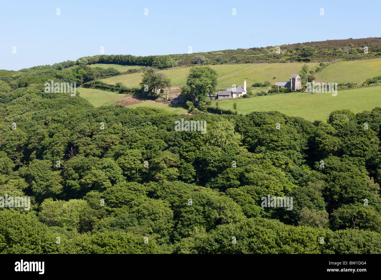 The tiny, remote church at Stoke Pero, the highest church on Exmoor ...